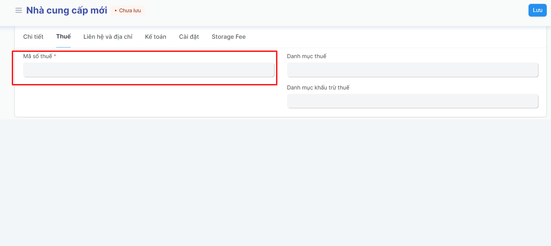 Eup - Quản lý danh sách NCC